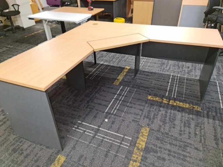 3 Piece Corner Workstation 1800 x 1800 - Torstar Able Office Furniture